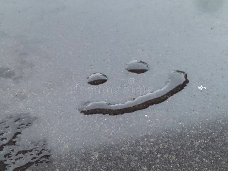 Water in the Shape of a Smiling Face Stock Photo - Image of drawing ...