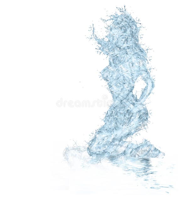 Water shaped girl stock illustration. Illustration of human - 17594705