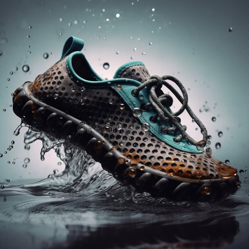 Water Shoe in Water. Generative AI Stock Illustration - Illustration of ...
