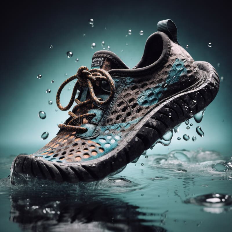 Water Shoe in Water. Generative AI Stock Illustration - Illustration of ...