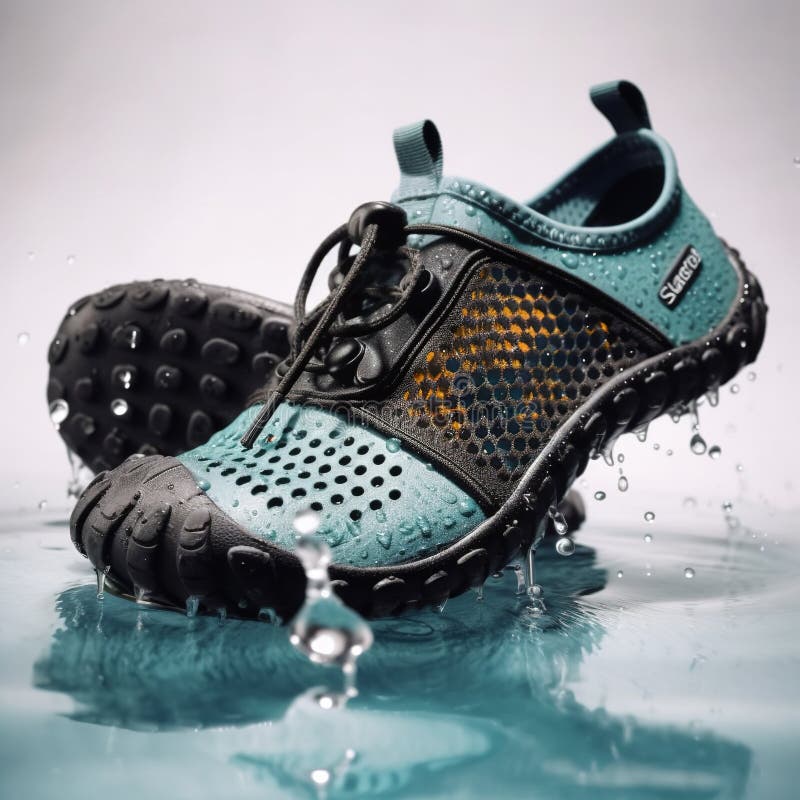 Water Shoe in Water. Generative AI Stock Illustration - Illustration of ...