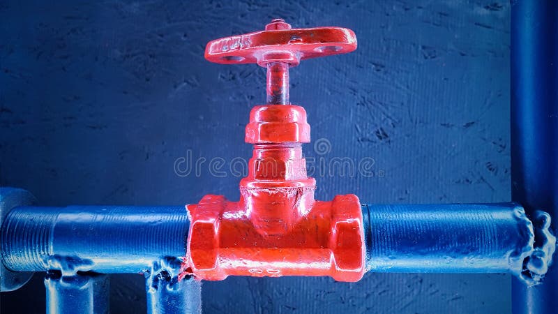 Water shut off valve stock image. Image of room, shut - 76740357
