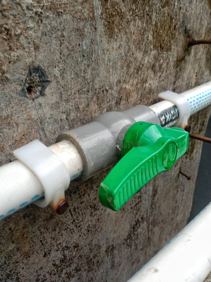 Water Shut-off Valve so that Water Does Not Enter Other Channels Stock ...