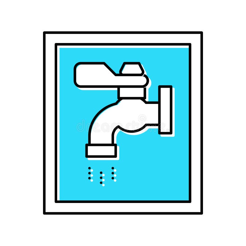 Water Sign Color Icon Vector Color Illustration Stock Vector ...