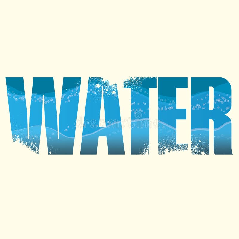 Water sign stock vector. Illustration of double, sign - 52525774