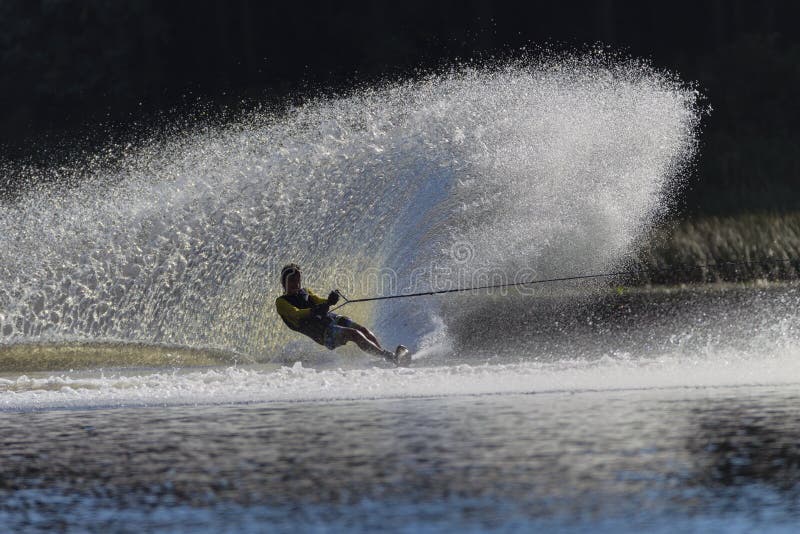 Water-Ski Spray Teenager editorial stock photo. Image of teenager ...