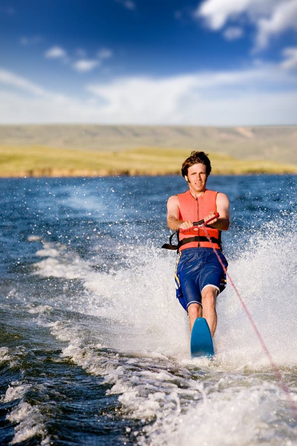 Water Skiing stock photo. Image of exercise, water, waterskiing - 6141900