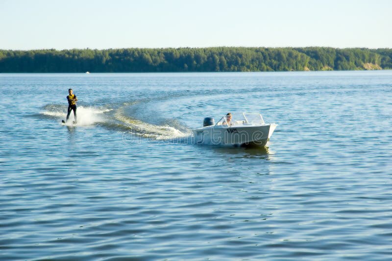 Water skiing stock photo. Image of outdoor, extreme, tourist - 930748