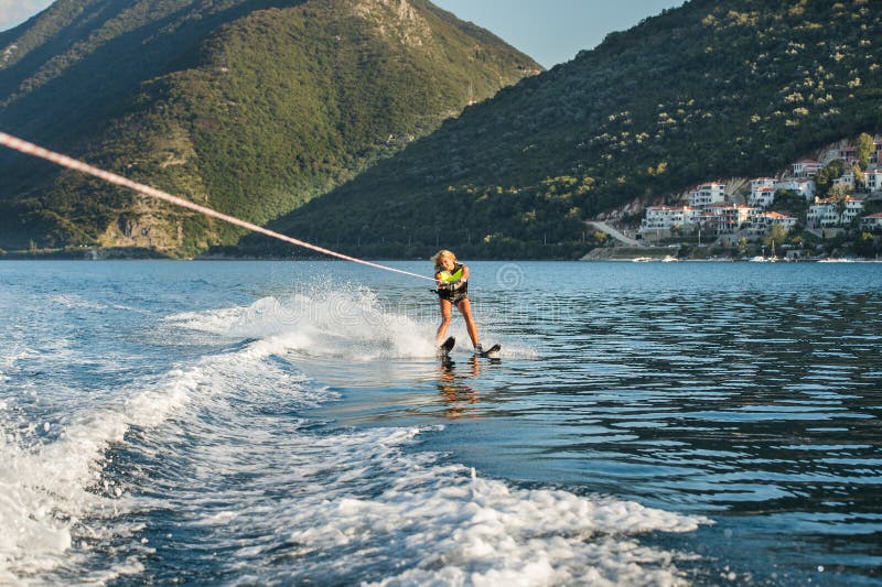 Water skiing stock image. Image of hobbies, water, sports - 44312421