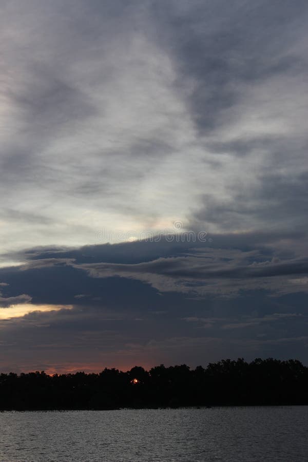 Water sky the sun has set stock image. Image of blends - 280592783