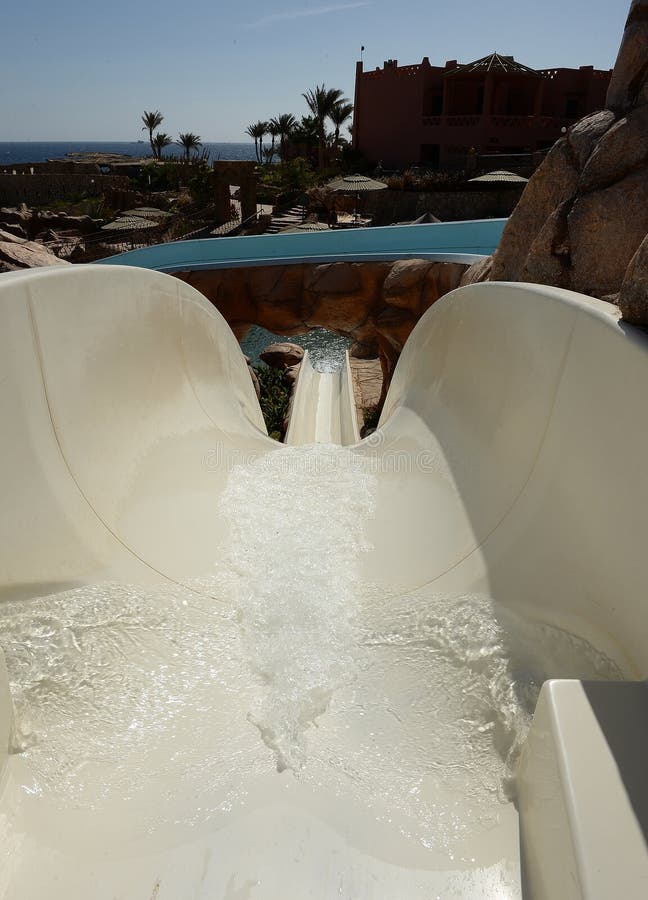 Water slide stock image. Image of travel, rocky, slide - 36841531