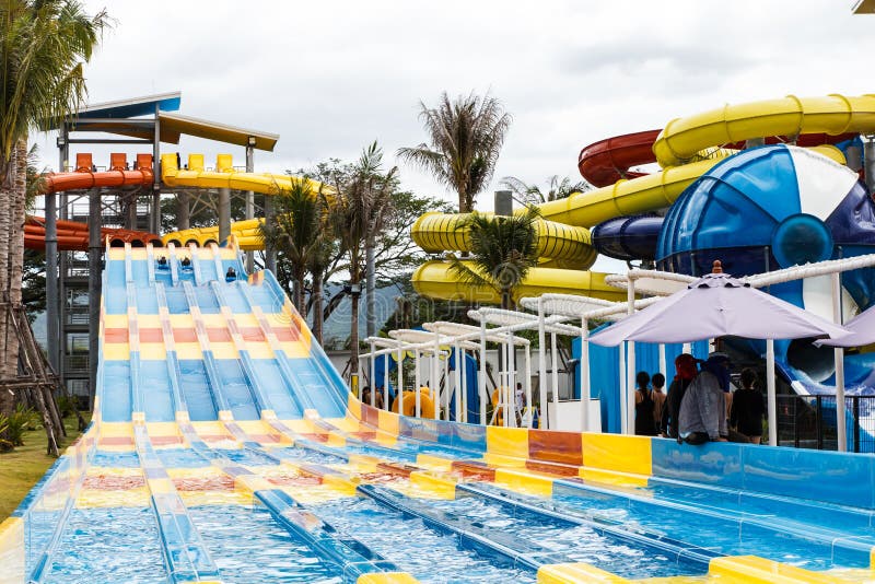 Water sliders editorial stock image. Image of slider - 44750769