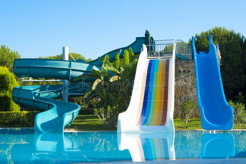 Water Slides stock photo. Image of heigh, recreational - 22334944