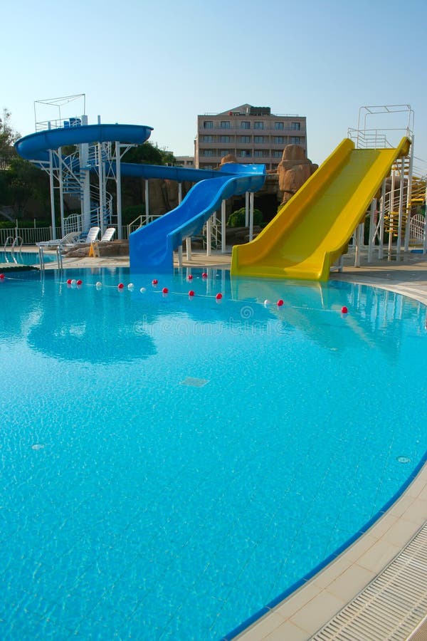 Water slides stock photo. Image of entertainment, child - 24811710
