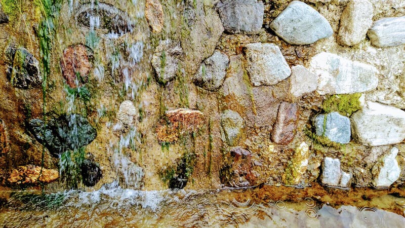 Water Sliding between Stones Stock Photo - Image of greenery, natural ...