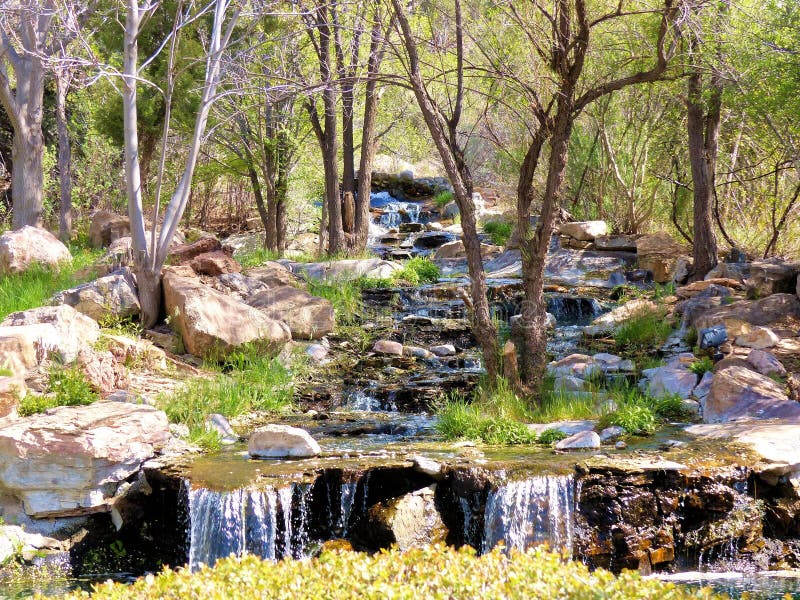 Slow Cascade of Water Falling Stock Image - Image of waterfall ...