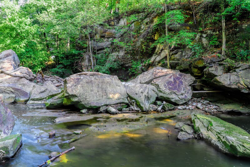 Water of the small fall stock photo. Image of house - 159965840