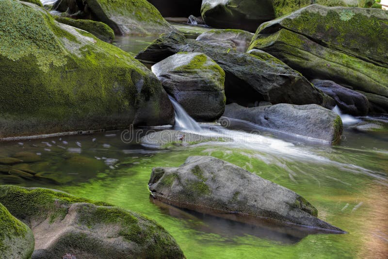Water of the small fall stock image. Image of small - 159965823