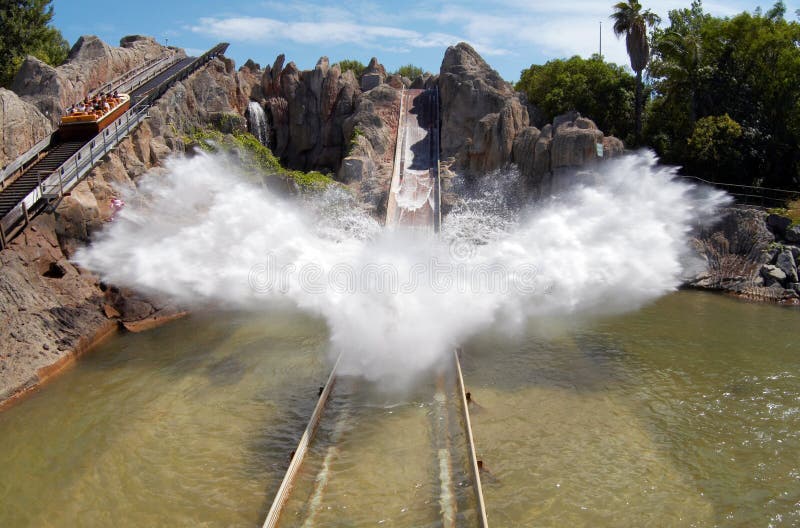 Water Smash in Amusement Park Stock Photo - Image of splashes, europe ...
