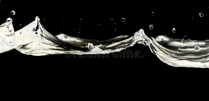 Water Smooth with Waves on the Isolated on White Background Stock Photo ...