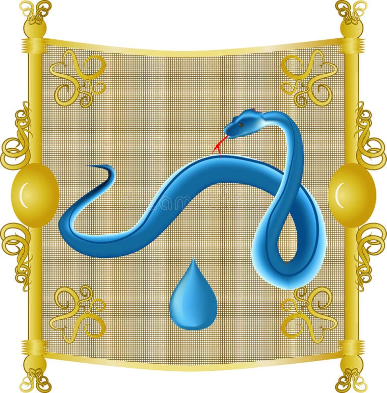 Chinese Snake Water Year Stock Illustrations – 381 Chinese Snake Water ...