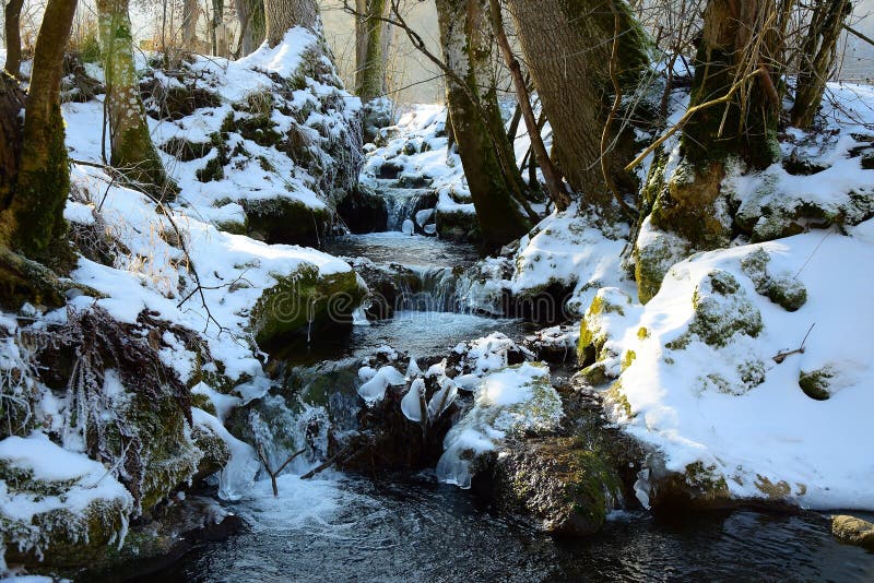 Water, Snow, Stream, Winter Picture. Image: 134214102