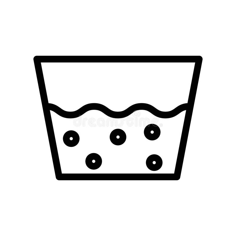 Water Soak Linear Logo Mark in Black and White Stock Vector ...