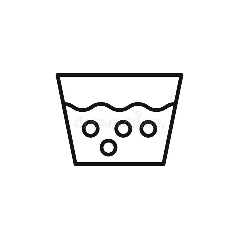 Water Soak Logo Sign Vector Outline Stock Illustration - Illustration ...