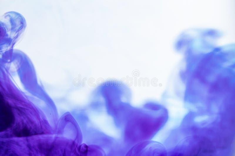 Water Soluble Blue Photograph There are Patterns Created by the Flow of ...