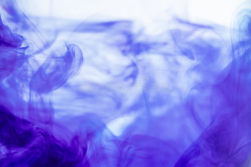 Water Soluble Blue Photograph There are Patterns Created by the Flow of ...