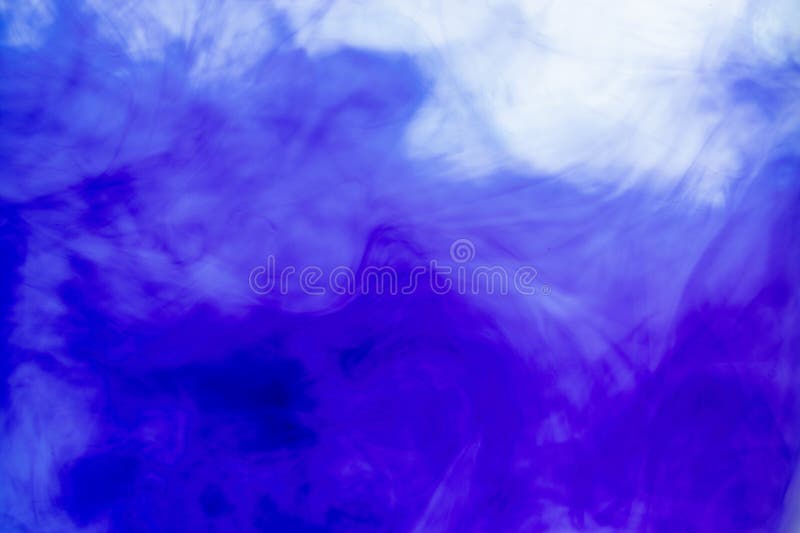 Water Soluble Blue Photograph There are Patterns Created by the Flow of ...