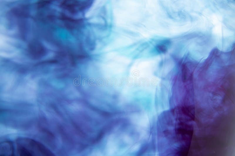 Water Soluble Blue Photograph There are Patterns Created by the Flow of ...