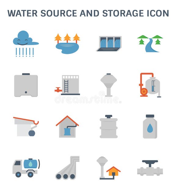 Water source icon stock vector. Illustration of gutter - 170302142