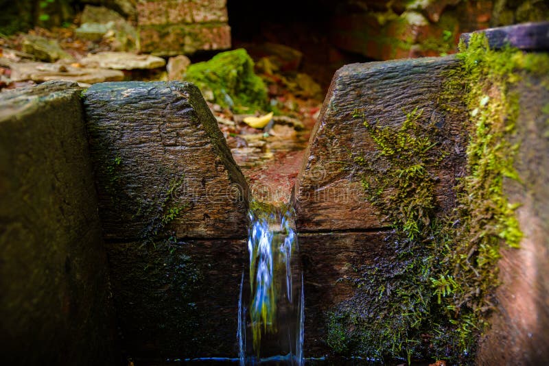 Water source stock image. Image of landslides, green - 58419873