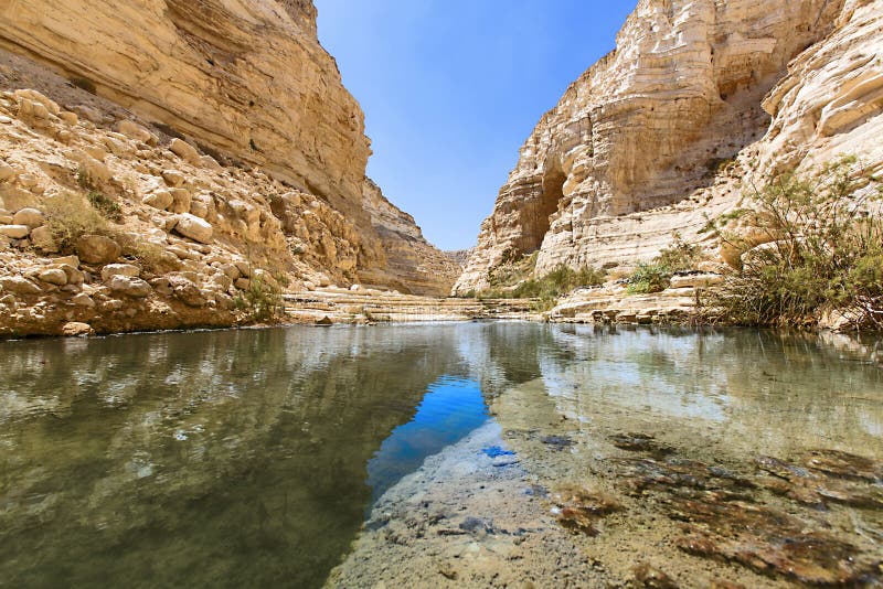 Water Source in the Rocky Valley Stock Image - Image of national ...
