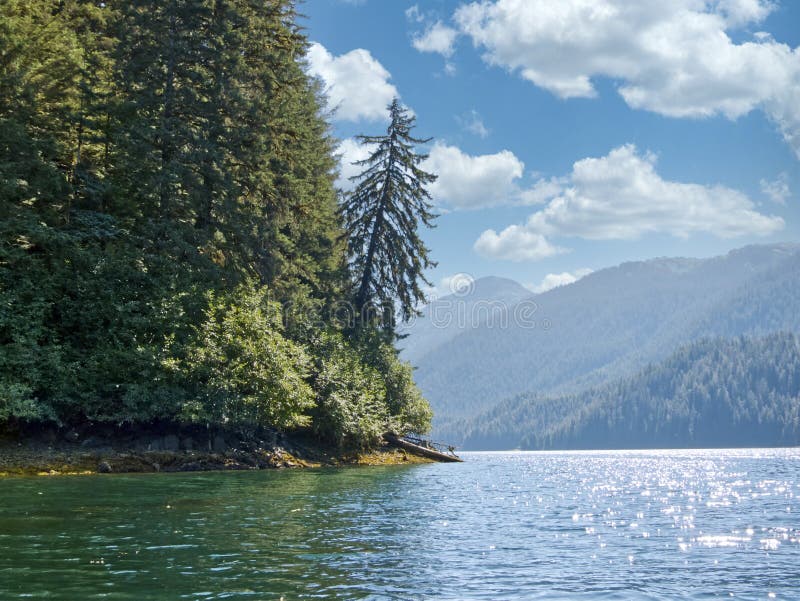On the Water in Southeast Alaska in Summer on a Sunny Day Stock Image ...