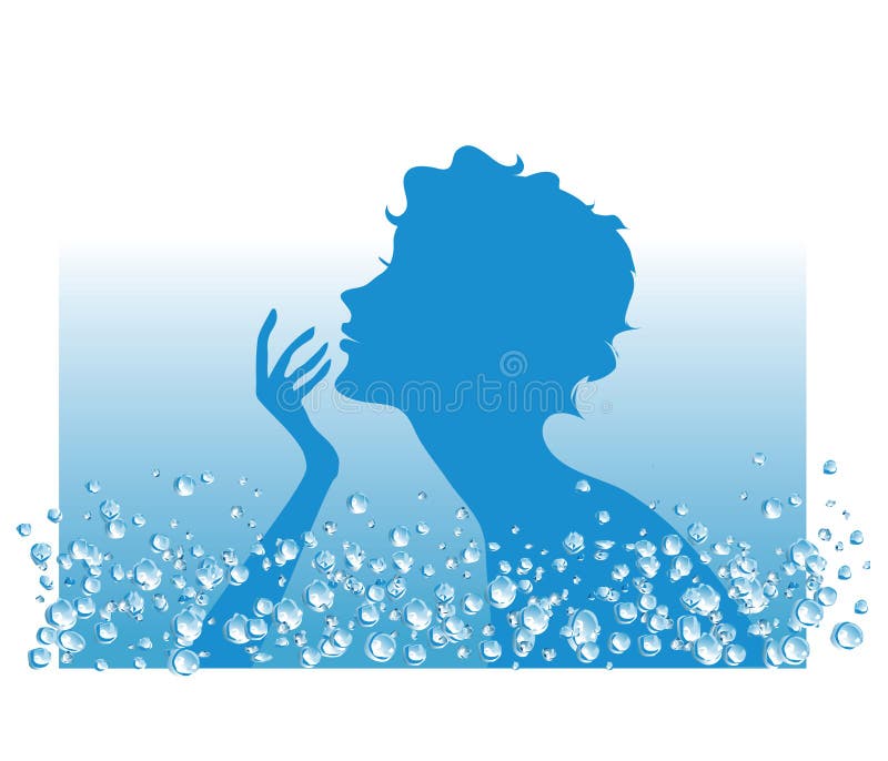 Water in SPA procedures stock vector. Illustration of drib - 2695457