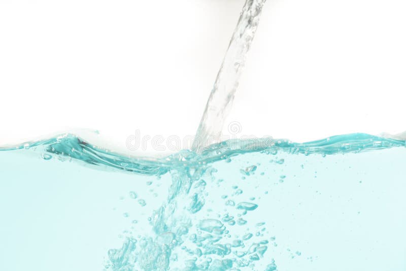 Water Spatten Met Belletjes Stock Afbeelding - Image of beeld ...