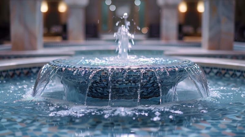 Water Spewing Fountain stock image. Image of structure - 310262689