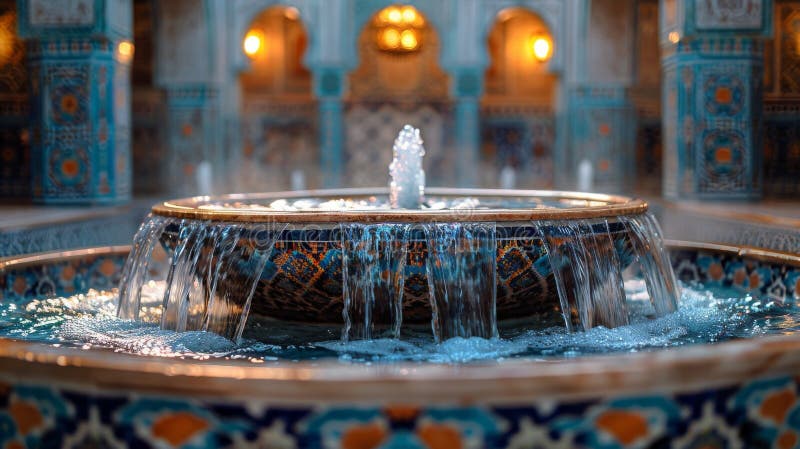 Water Spewing Fountain stock image. Image of structure - 310268947