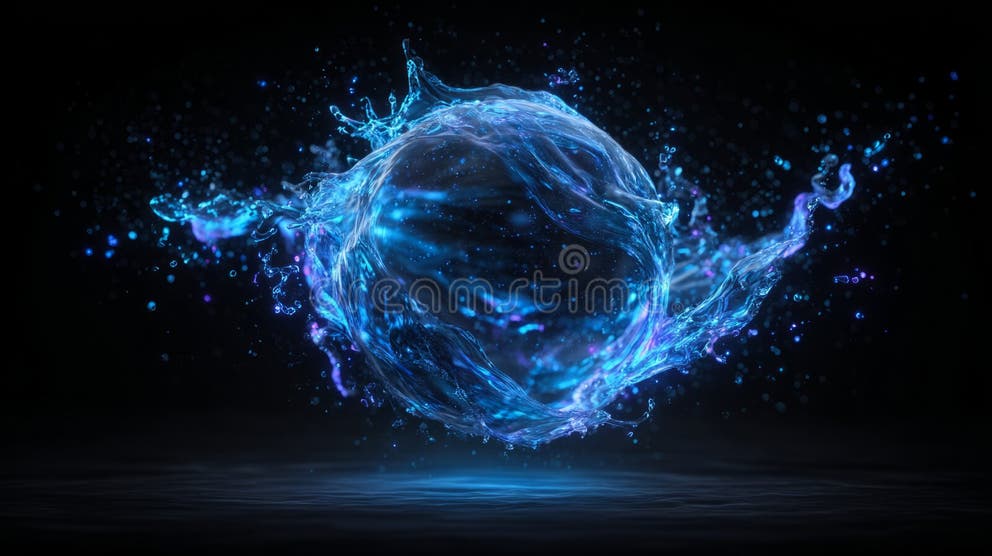 Water Sphere Explosion with Shock Wave Stock Photo - Image of explosion ...