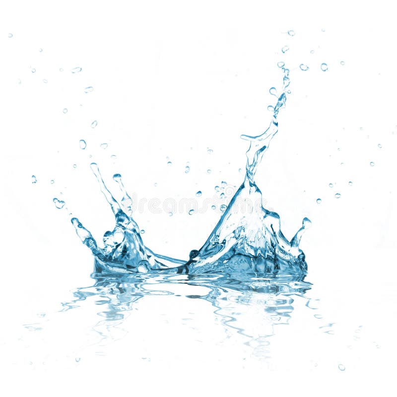 Fish shaped water splash stock illustration. Illustration of droplets ...