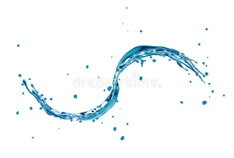 Fish shaped water splash stock illustration. Illustration of droplets ...