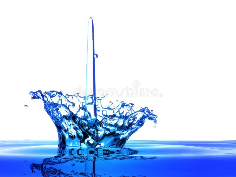 Glowing water splash stock illustration. Illustration of perfection ...