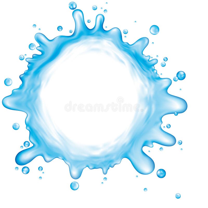 Water Splash Circle Isolated Stock Illustrations – 19,452 Water Splash ...