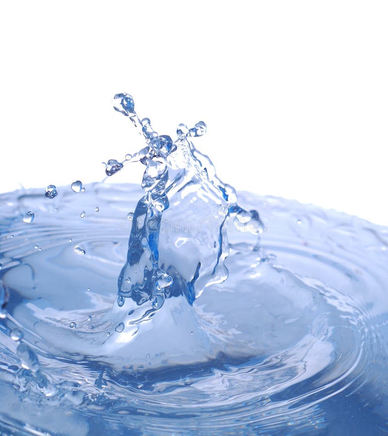 Water Splash Ripple Top View Isolated White Stock Photos - Free ...