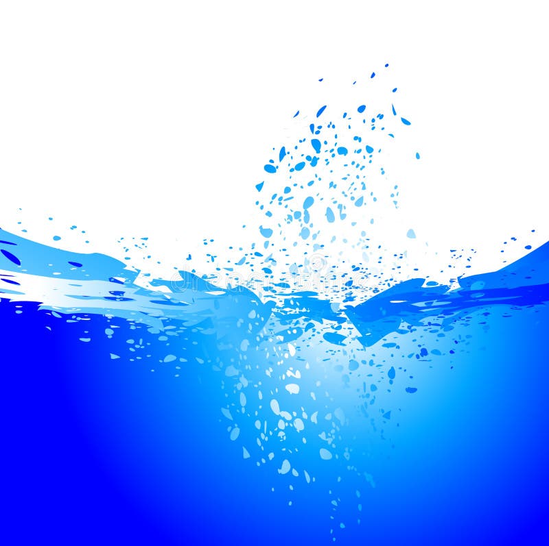 Water splash stock vector. Illustration of clean, motion - 7860483