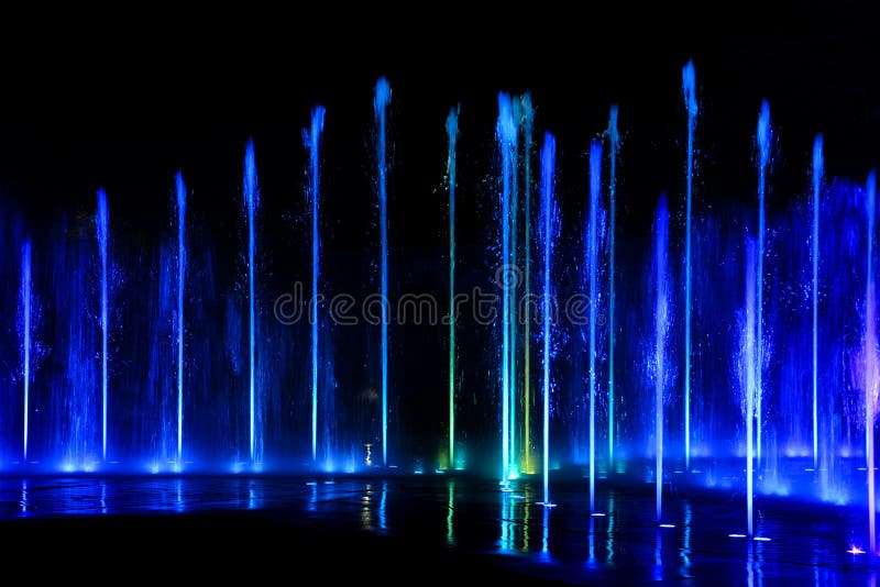 Water splash - neon color stock photo. Image of glow - 108215884