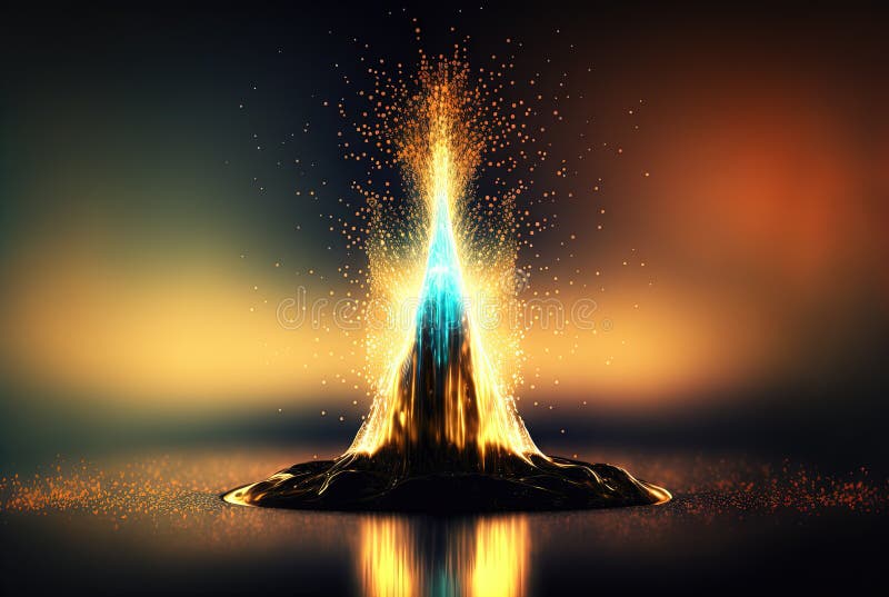 Water Splash with Beautiful Drops Flying Away. Liquid Motion Background ...