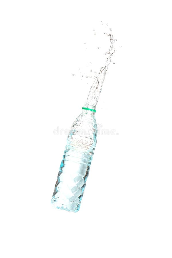 Water splash from bottle stock image. Image of flow, spring - 71865231